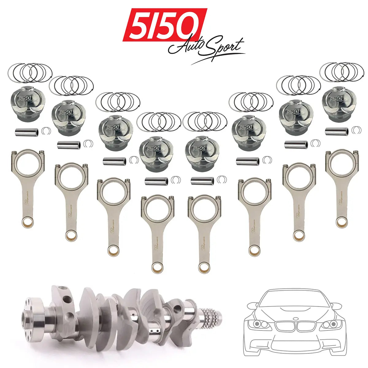 BMW S65 4.7L Stroker Kit by 5150 AutoSport – Vader Solutions