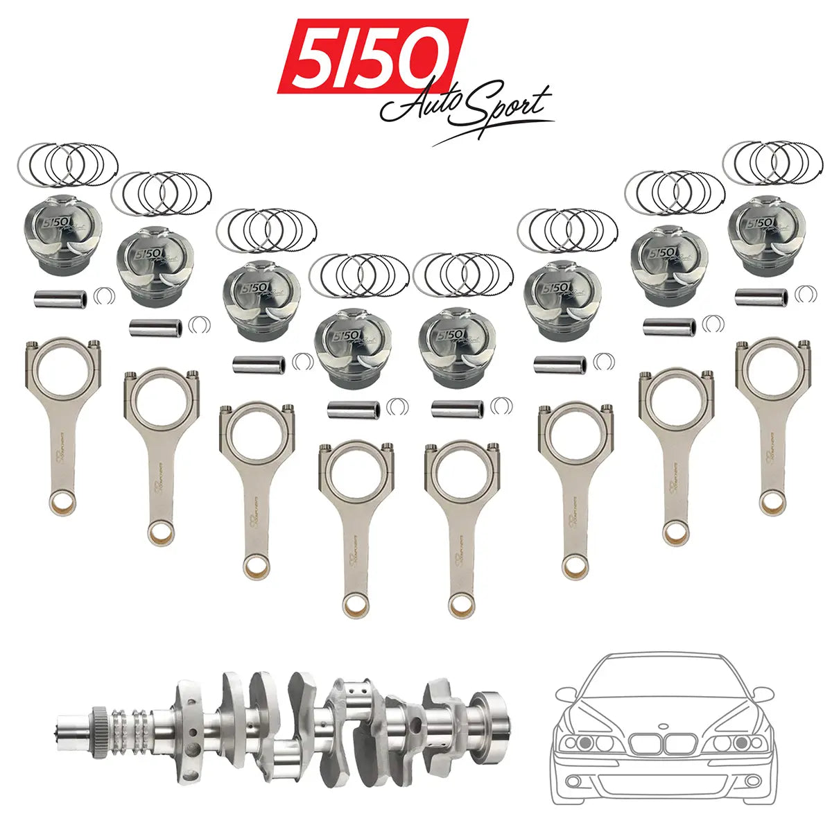 BMW S62 5.3L Stroker Kit by 5150 AutoSport – Vader Solutions